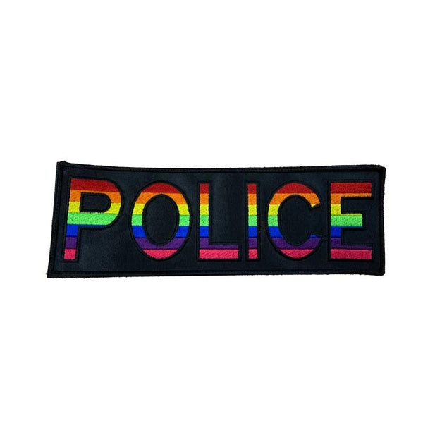 911 Rainbow Pride Police Velcro Patch 3"x9" | 911supply.ca